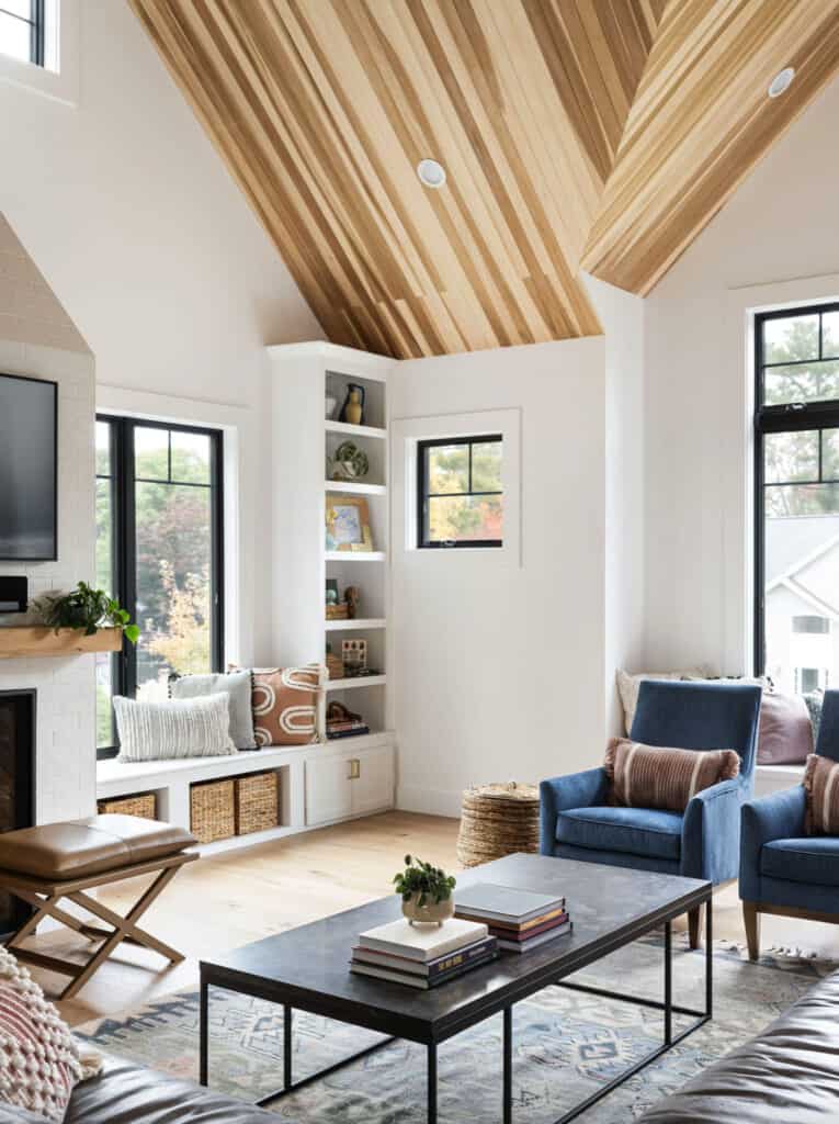 A split-level modern farmhouse gets fabulous makeover in Massachusetts