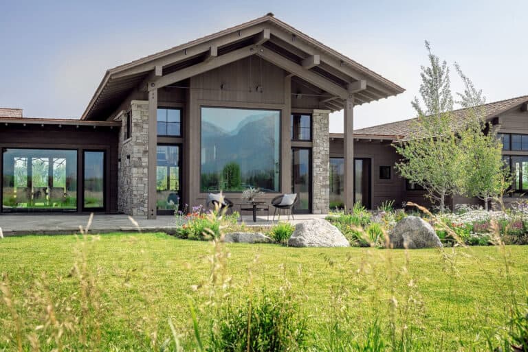 A stunning mountain house with picturesque views of the Grand Tetons