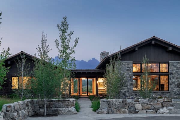 A stunning mountain house with picturesque views of the Grand Tetons