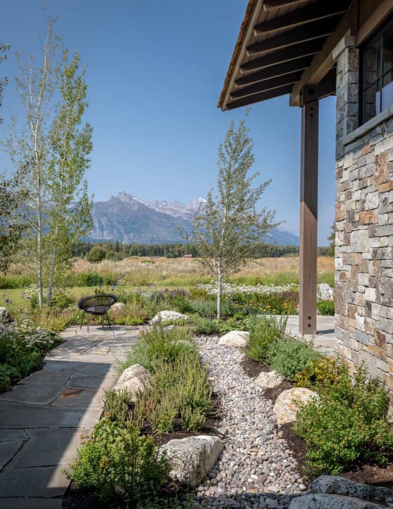 A stunning mountain house with picturesque views of the Grand Tetons