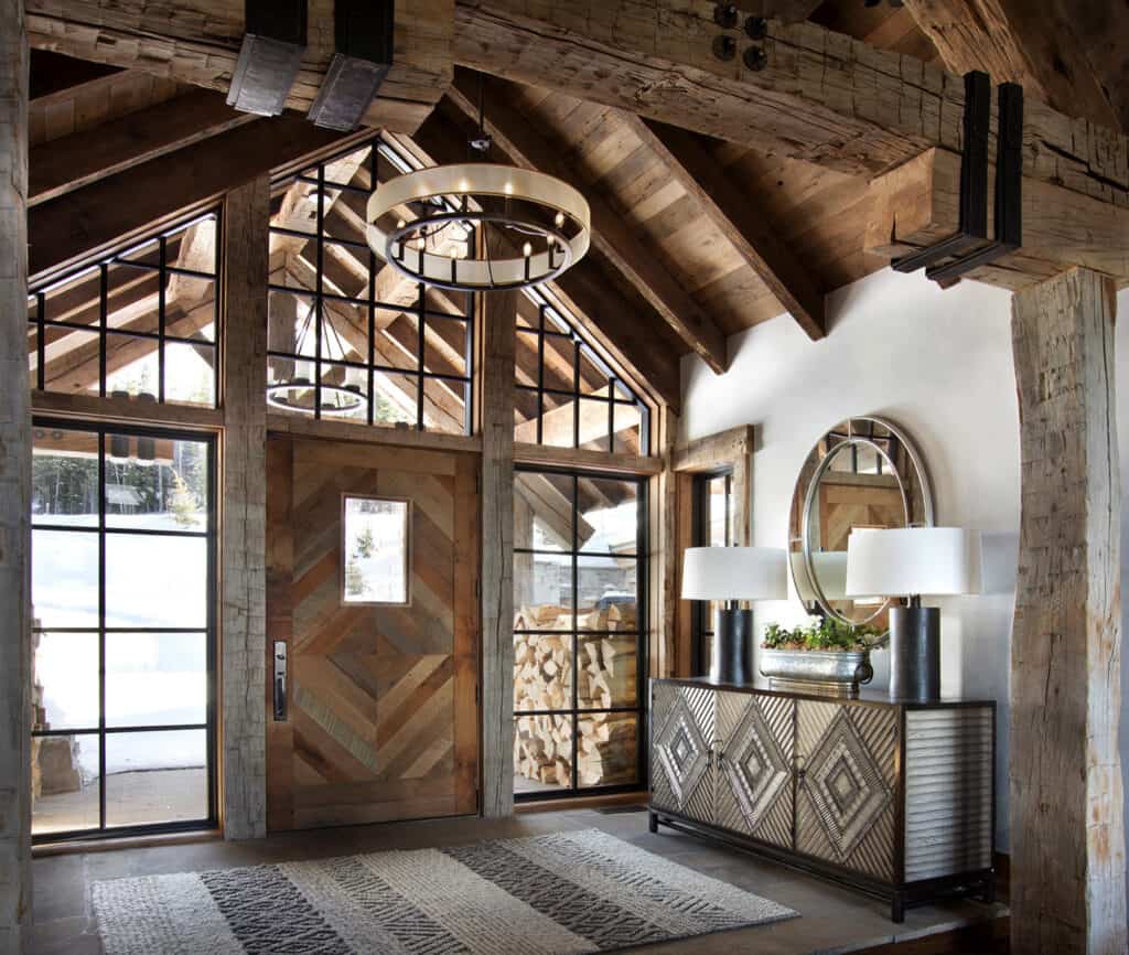This rustic Montana getaway home has impressive mountain views