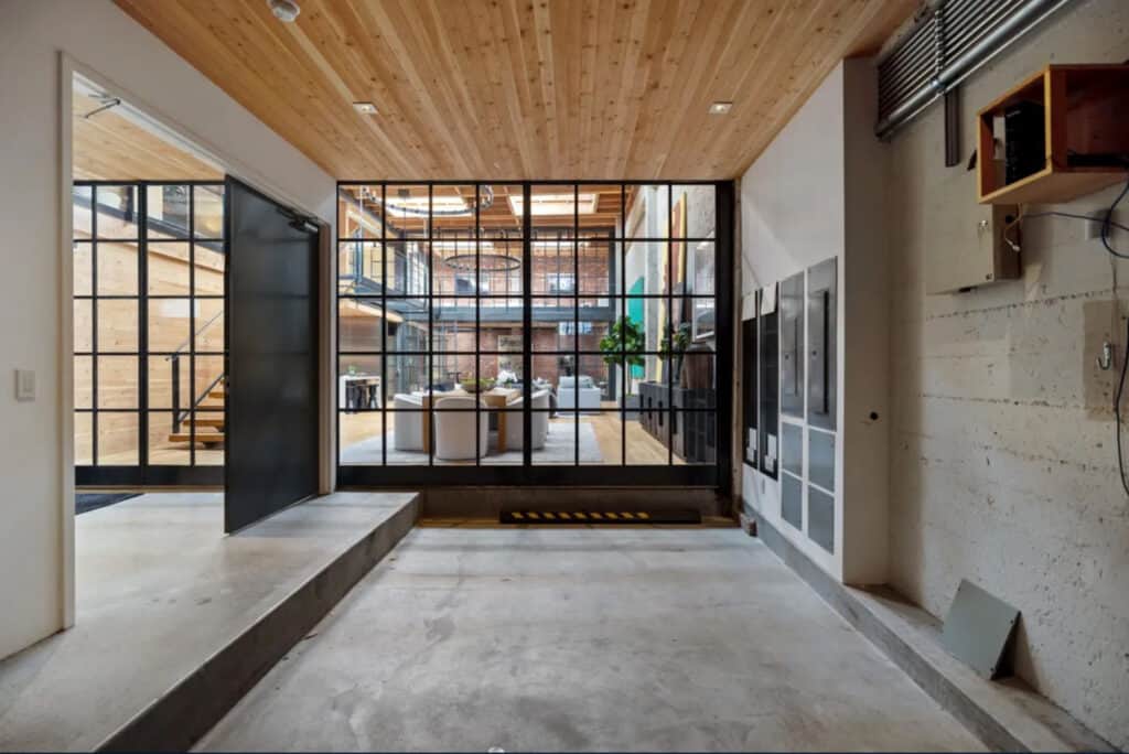 A warehouse loft offers an industrial chic live work home in San Francisco