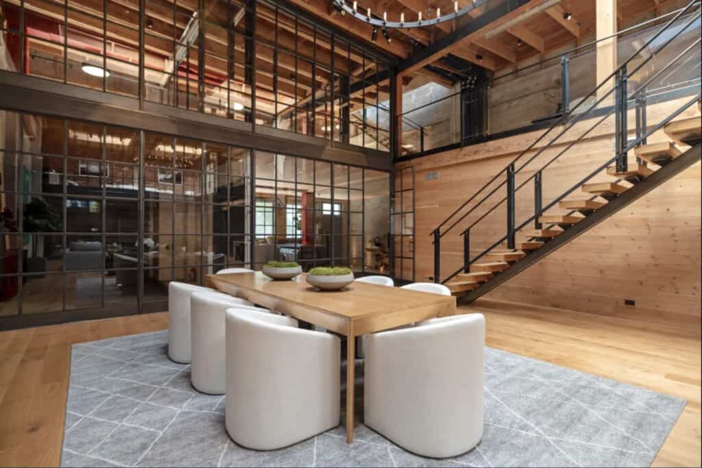 A warehouse loft offers an industrial chic live work home in San Francisco