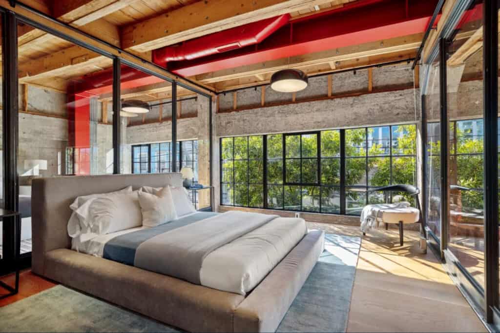 A warehouse loft offers an industrial chic live work home in San Francisco