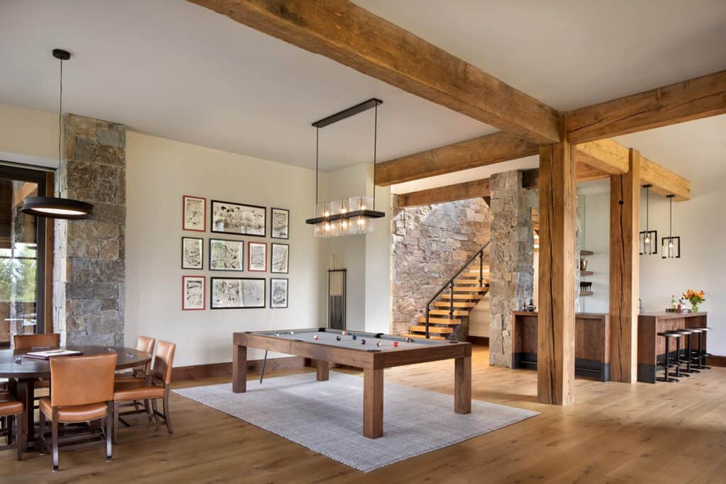 Absolutely stunning mountain house with luxe details in Big Sky