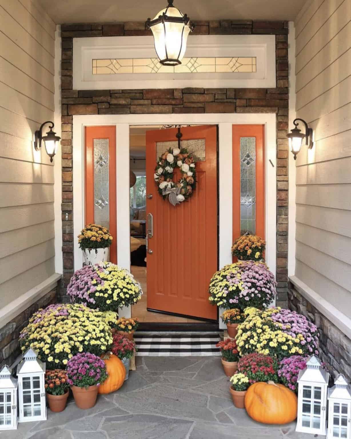 18 Fall Front Door Decor Ideas That Are Insanely Inviting