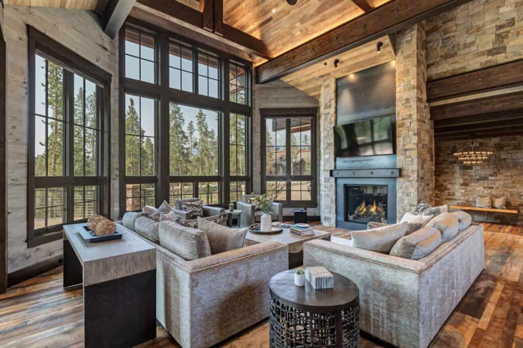 Inside an unbelievable rustic modern house in the Colorado mountains
