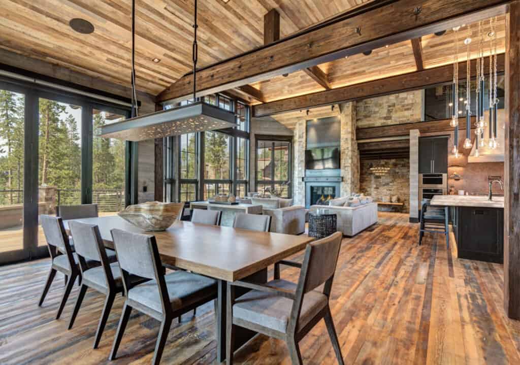 Inside an unbelievable rustic modern house in the Colorado mountains