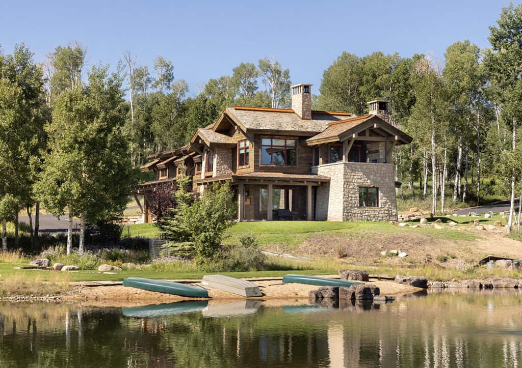Tour an outstanding barndominium style home in the Utah mountains