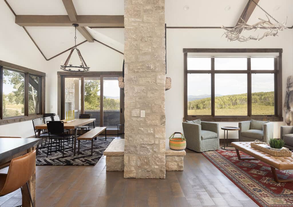 Tour an outstanding barndominium style home in the Utah mountains