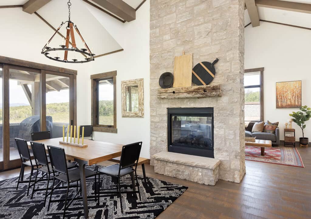 Tour an outstanding barndominium style home in the Utah mountains