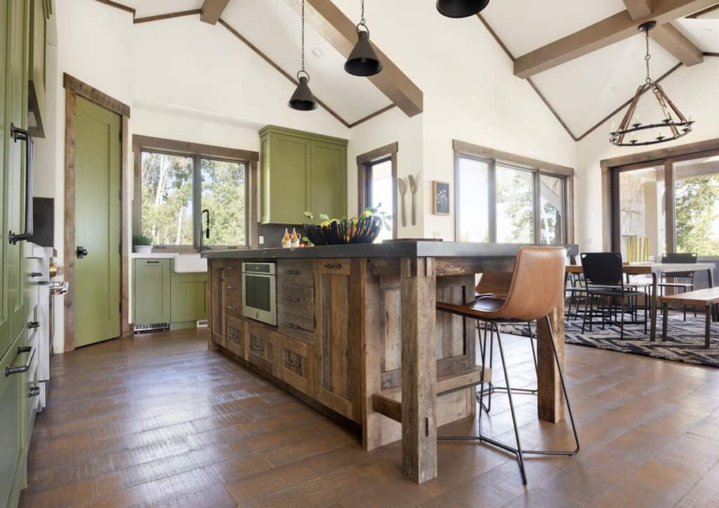 Tour an outstanding barndominium style home in the Utah mountains