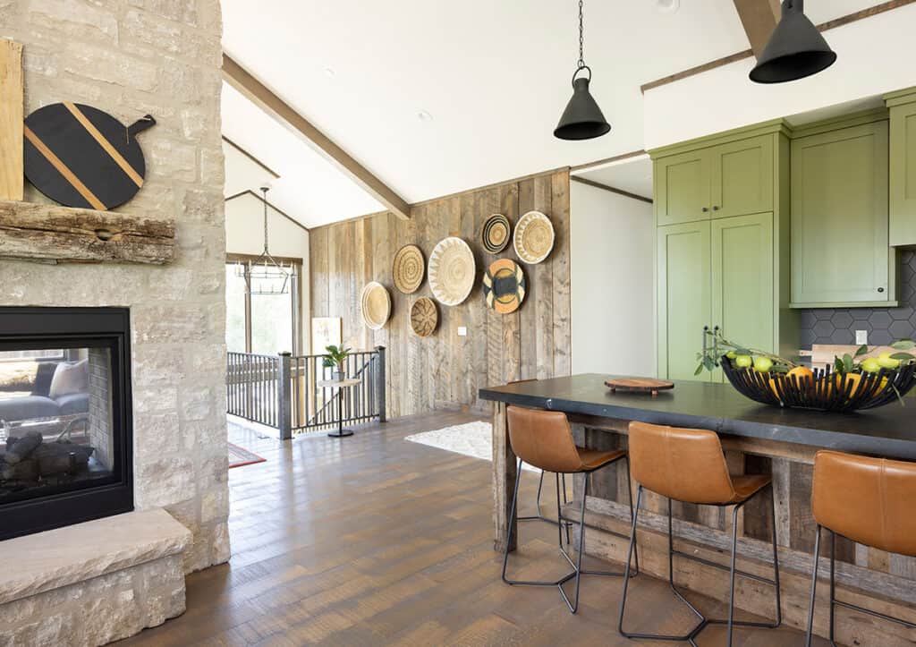 Tour an outstanding barndominium style home in the Utah mountains