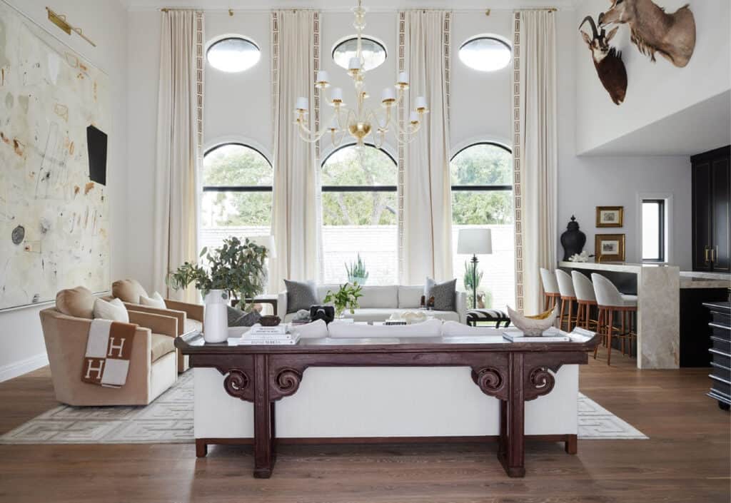 This modern Mediterranean style home is beautifully reimagined in Texas