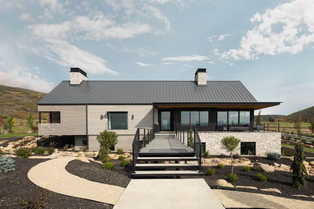A fabulous contemporary home in the foothills of the Utah mountains