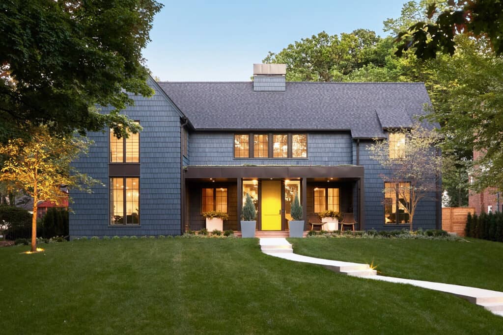 Clean lines define this visually stunning modern house in Minnesota