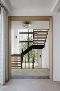 See this moody modern house in Illinois with stunning living spaces
