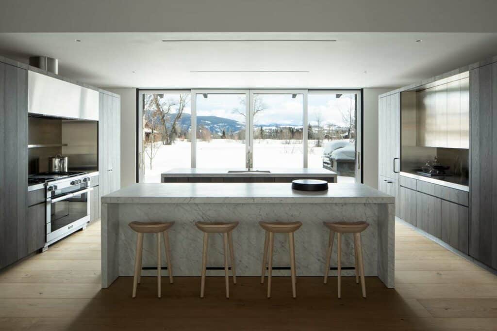 A mountain modern home with glorious views of the Teton Mountains
