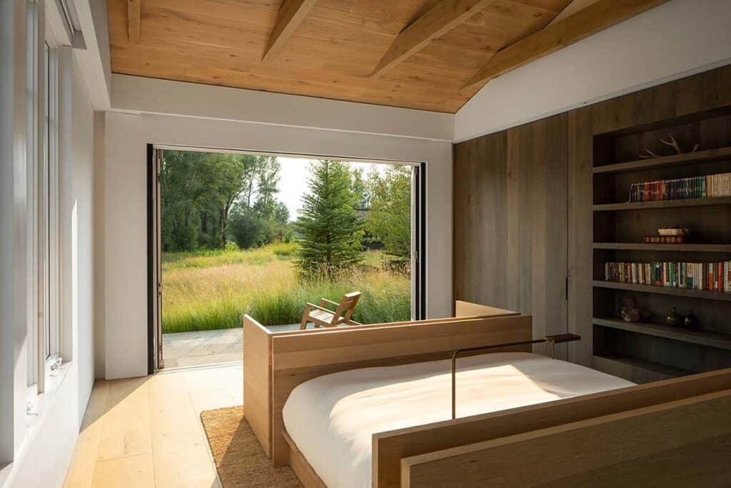 A mountain modern home with glorious views of the Teton Mountains