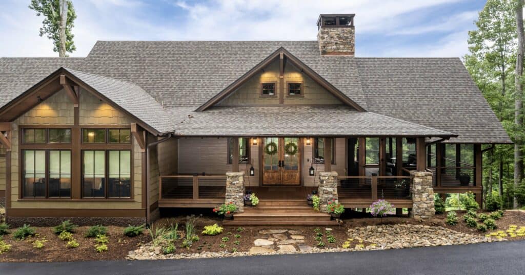 Tour this rustic mountain dream home in the woods of North Carolina