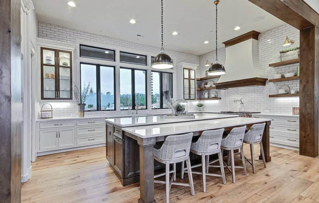 A modern farmhouse model home with breathtaking Columbia River views