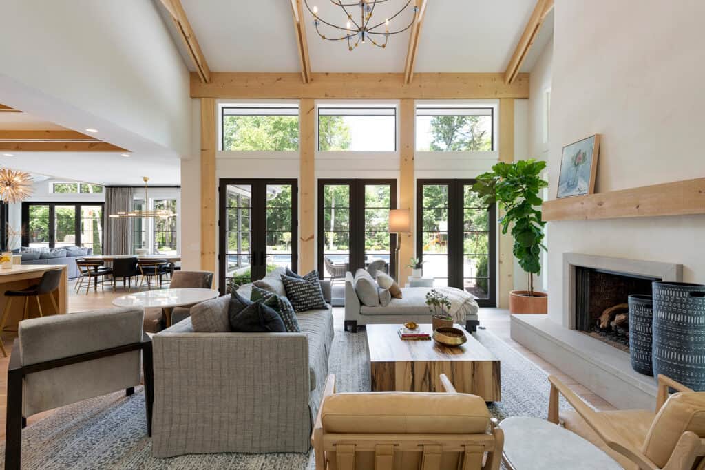 See this French contemporary house in Minnesota with organic modern details