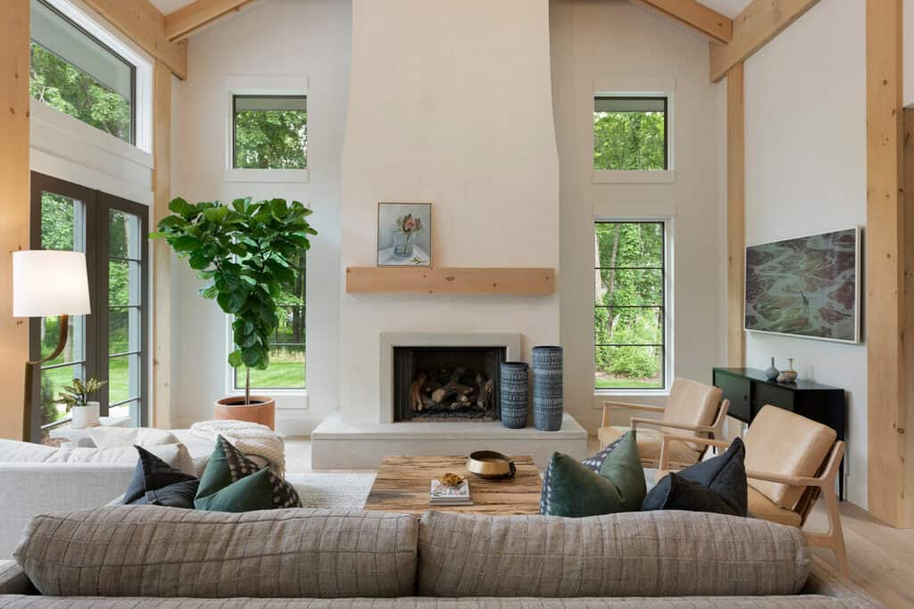 See this French contemporary house in Minnesota with organic modern details