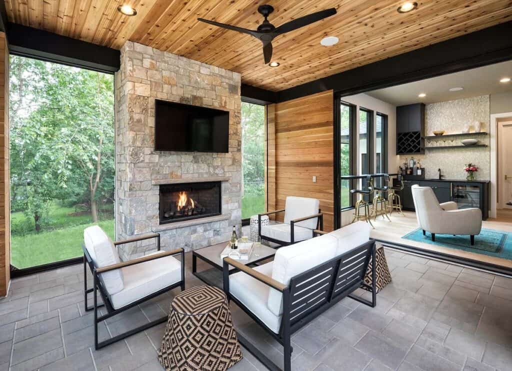 Tour this modern prairie style house with sophisticated details in ...