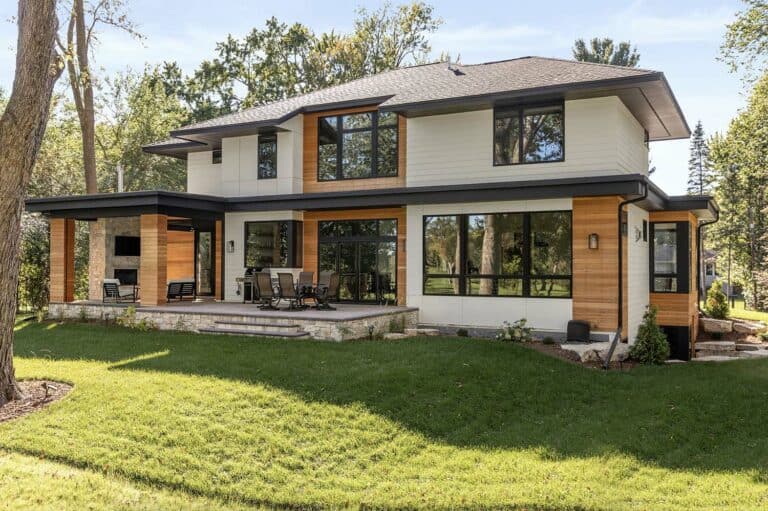 Tour this modern prairie style house with sophisticated details in ...