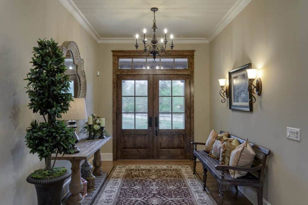 A beautiful country farmhouse created for empty nesters in North Carolina