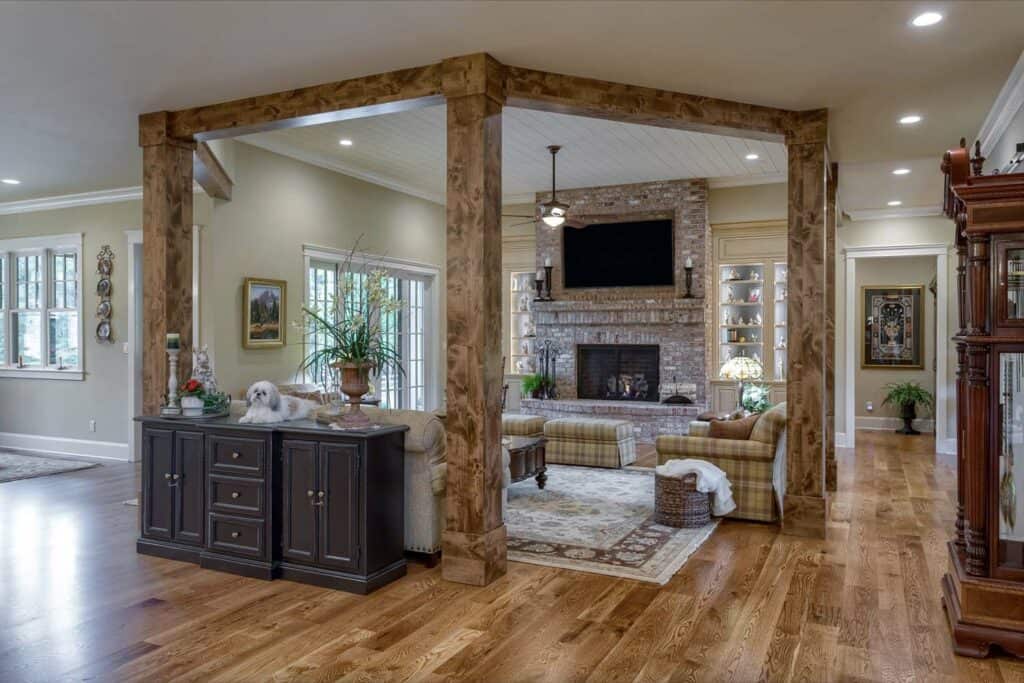 A beautiful country farmhouse created for empty nesters in North Carolina