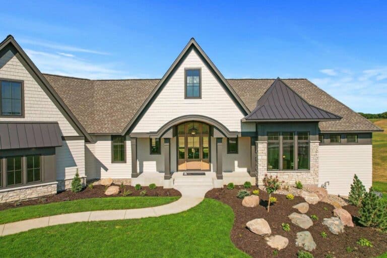 Step into this modern ranch home with serene prairie views in Minnesota