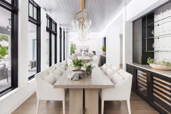 Step inside this glamorous modern farmhouse style home in Florida