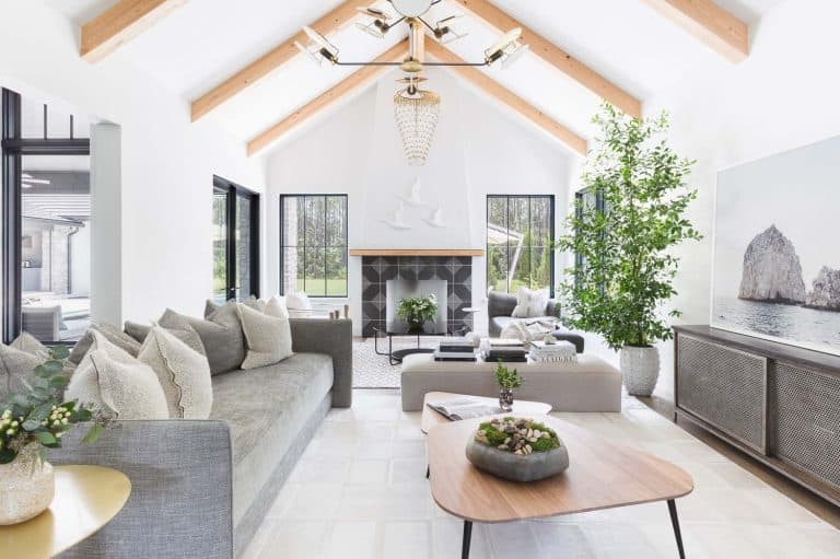 Step inside this glamorous modern farmhouse style home in Florida
