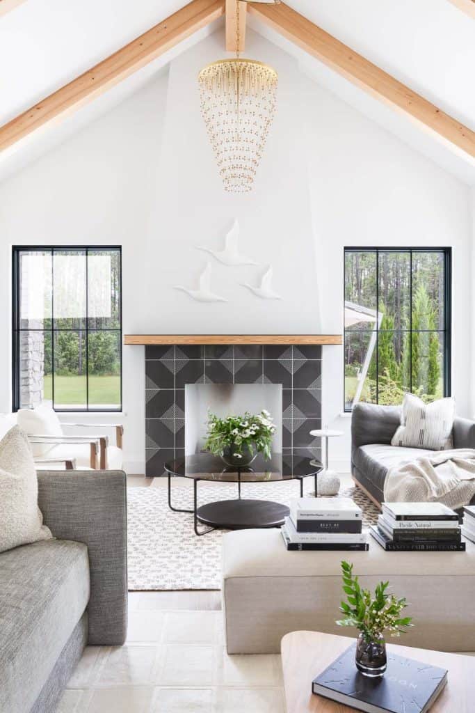 Step inside this glamorous modern farmhouse style home in Florida