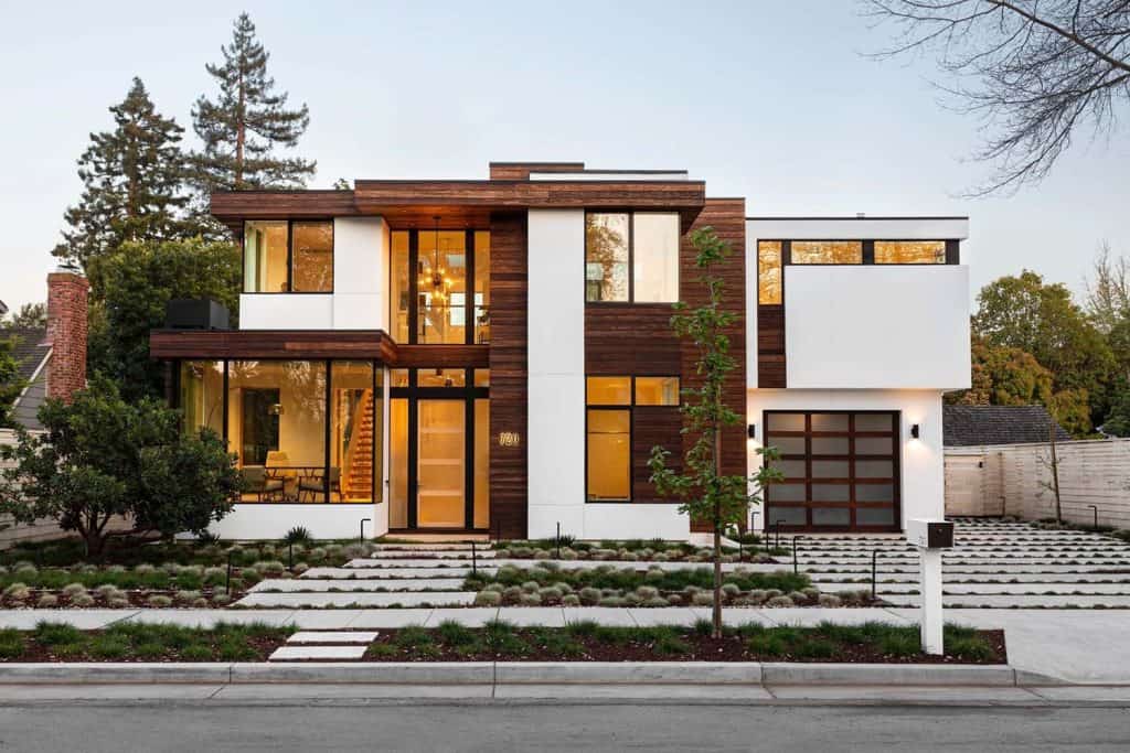 This light-filled modern home in Palo Alto has a cool backyard office