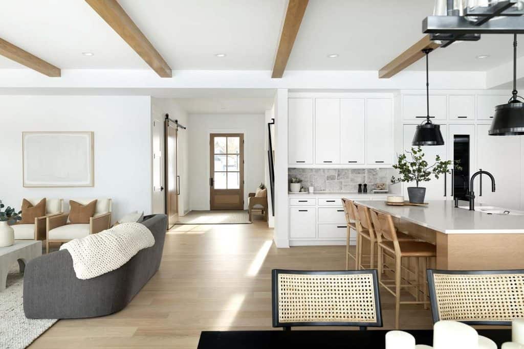This modern dream home tour in Minnesota has beautiful living spaces