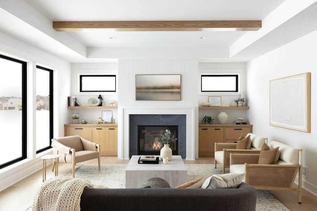 This modern dream home tour in Minnesota has beautiful living spaces