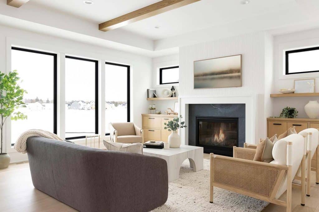 This modern dream home tour in Minnesota has beautiful living spaces