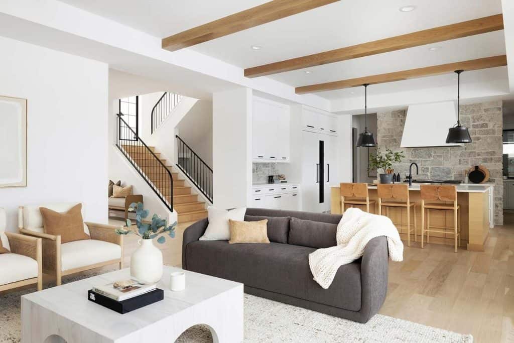 This modern dream home tour in Minnesota has beautiful living spaces