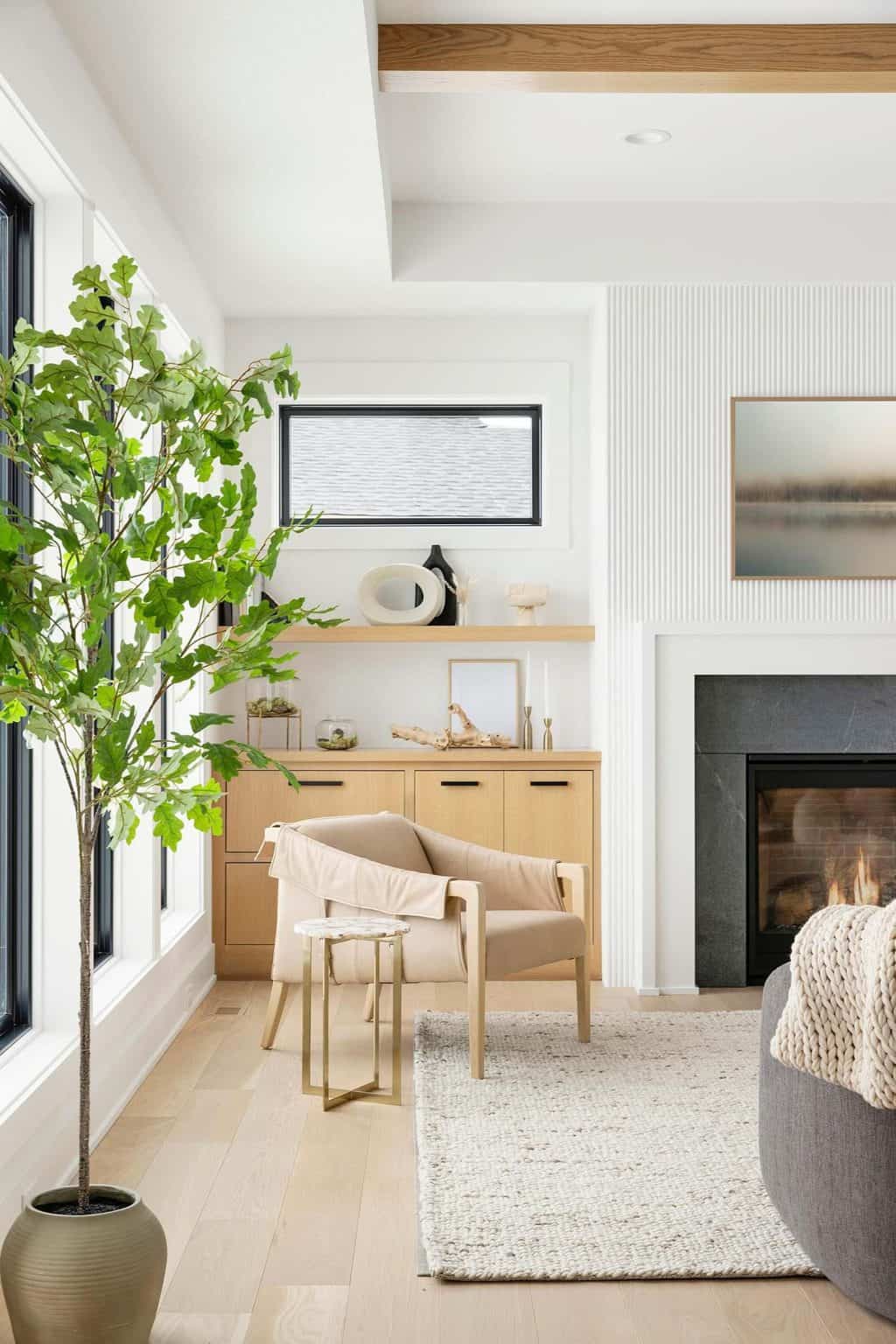 This modern dream home tour in Minnesota has beautiful living spaces