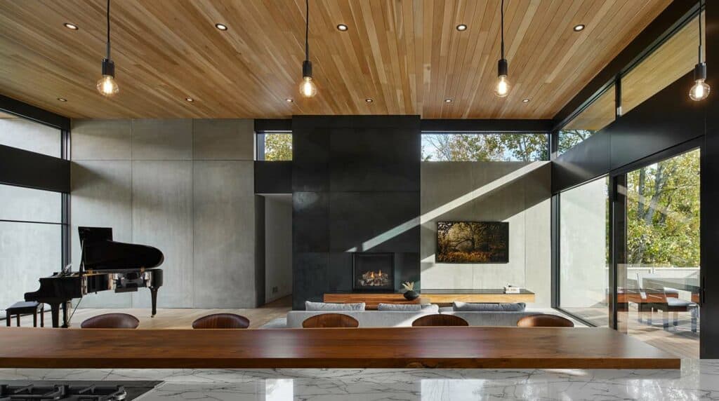A beautifully reimagined home in Minnesota nestles into a cloud forest