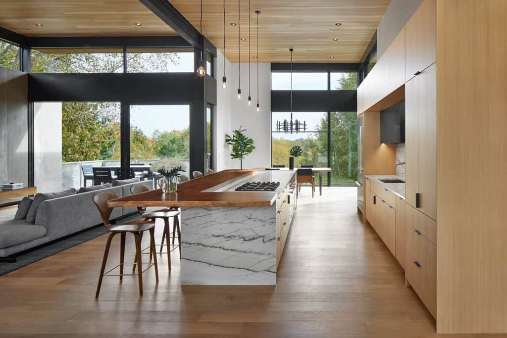 A beautifully reimagined home in Minnesota nestles into a cloud forest