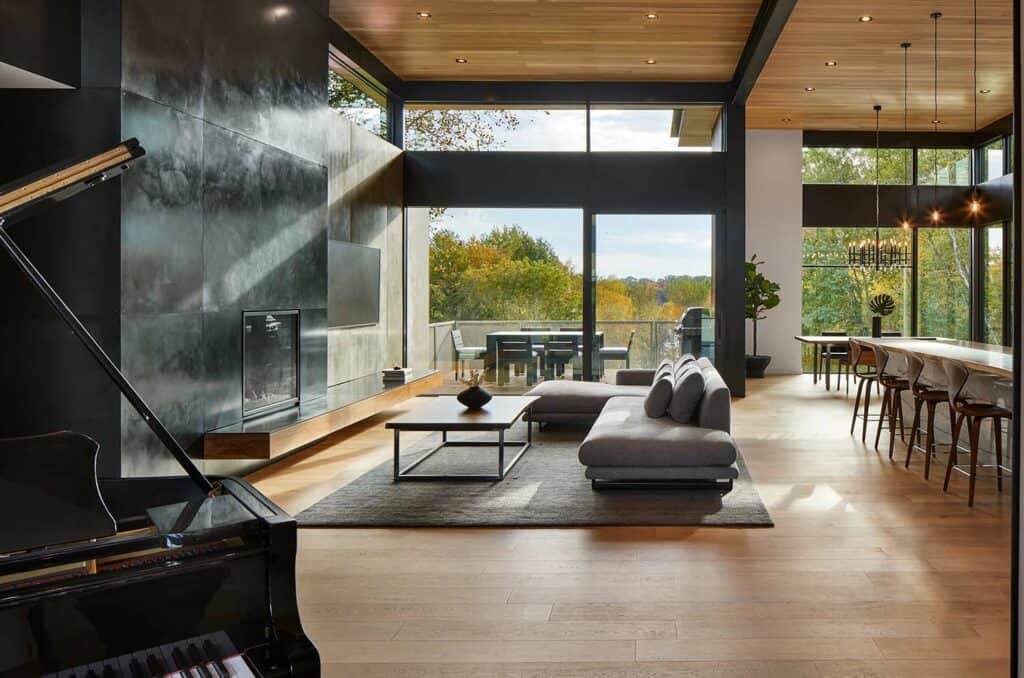 A beautifully reimagined home in Minnesota nestles into a cloud forest