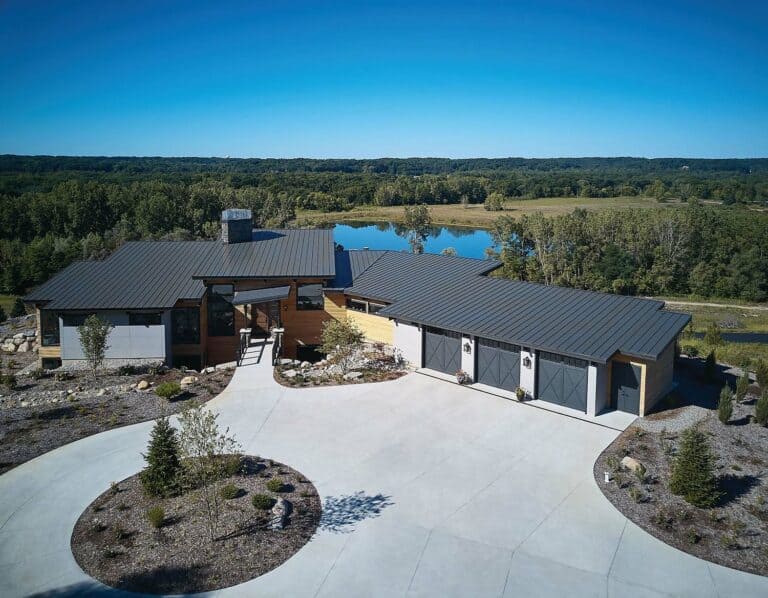 Tour a Michigan house with an organic modern mountain inspired design