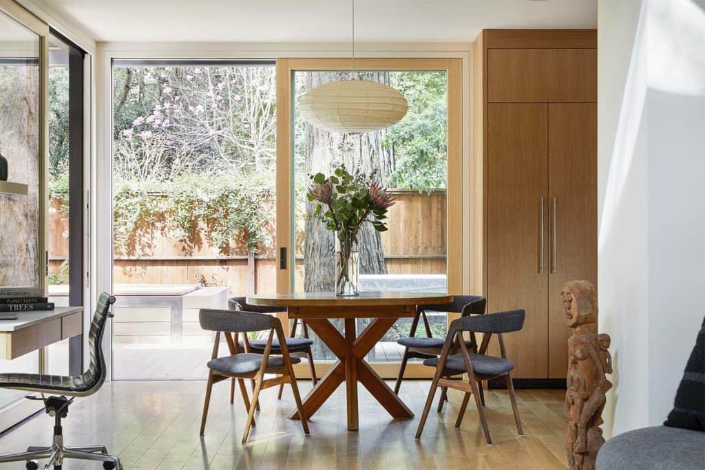 A fire resistant modern cottage tucked into a majestic redwood forest