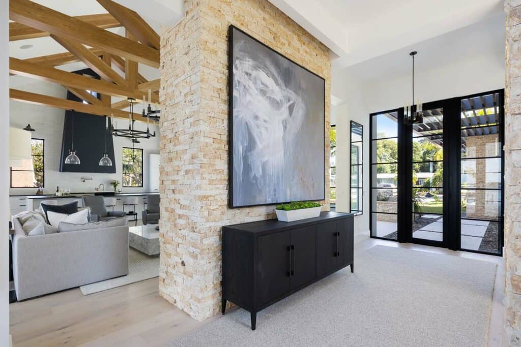Tour this modern river house in Florida with spectacular design details