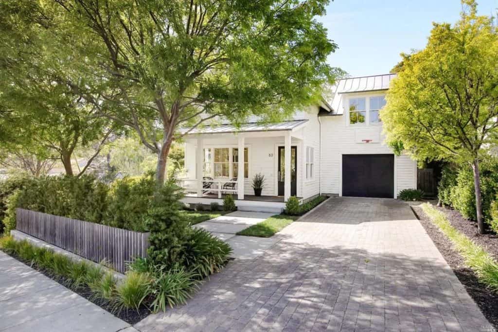 Step inside this bright and airy modern farmhouse home in Mill Valley