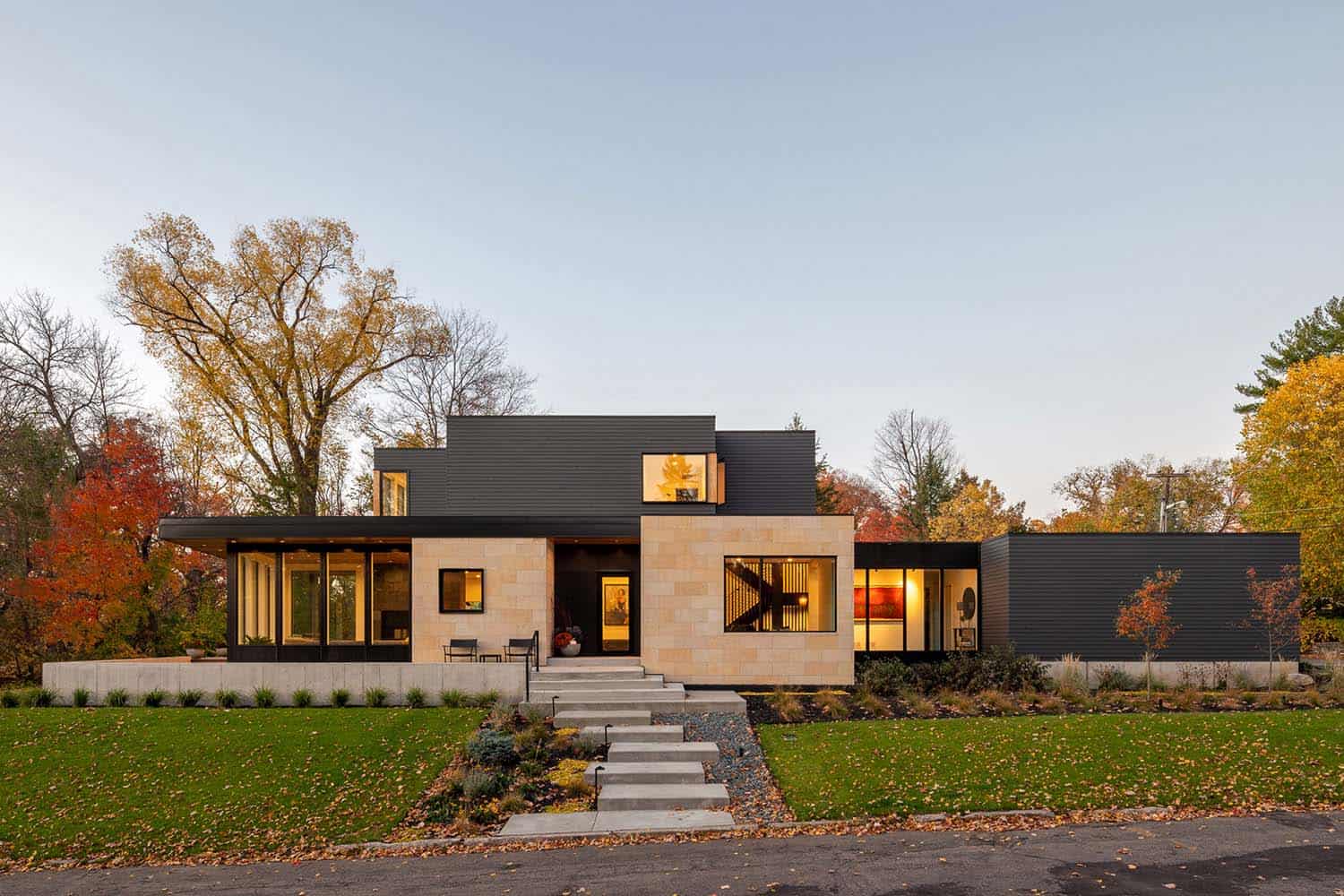 This sensational modern dream house in Minnesota boasts clean lines