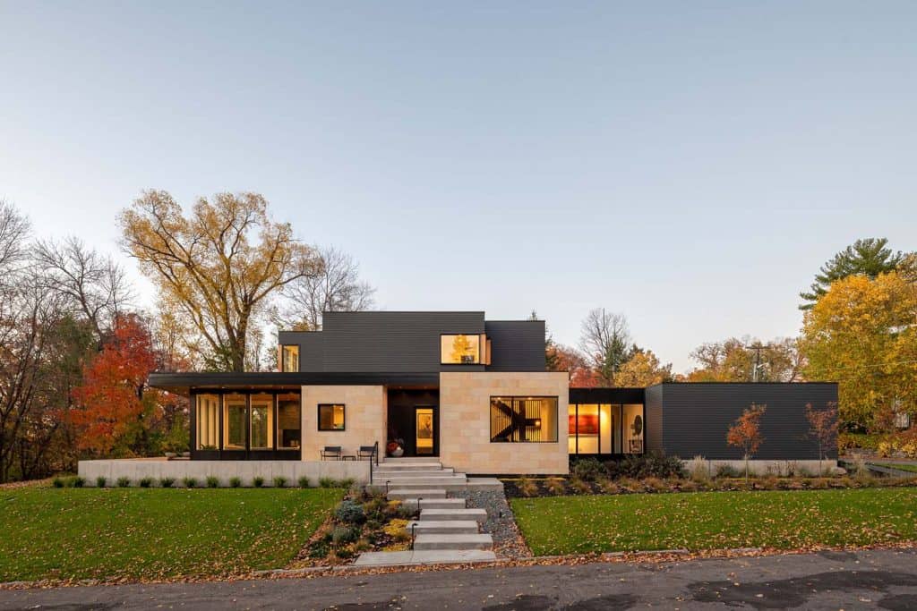 This sensational modern dream house in Minnesota boasts clean lines